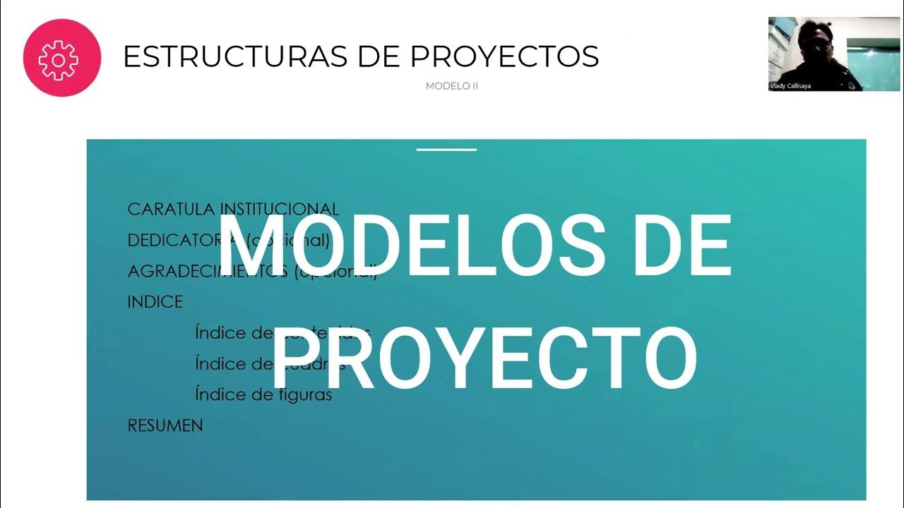 Un modelo de estructura de un proyecto | Aspectos de un perfil de proyecto | Sesión 4 - YouTube