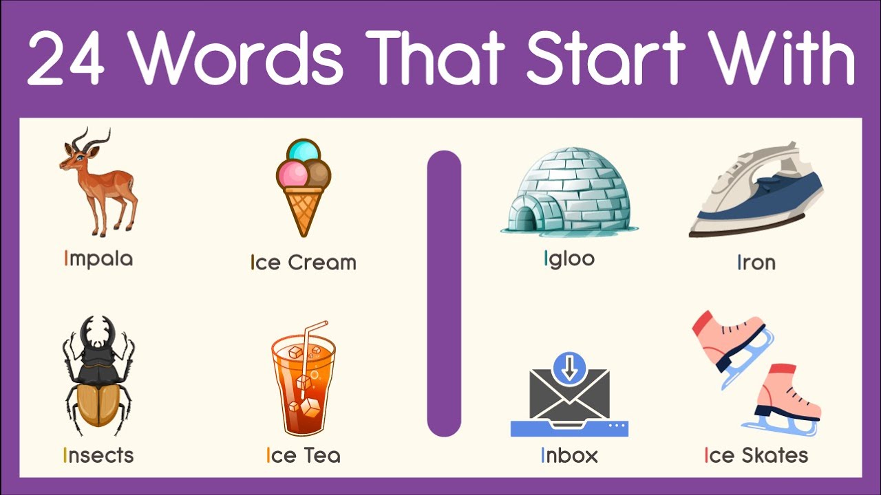 ABC Song - ABC Letter - Words That Start with Letter I for Kids ...