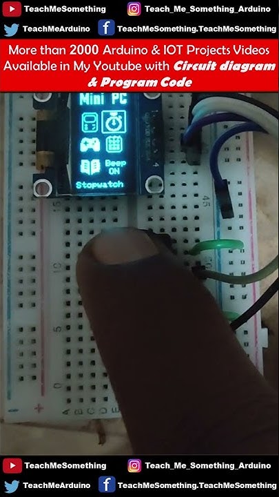 OLED Arduino Menu System - YouTube