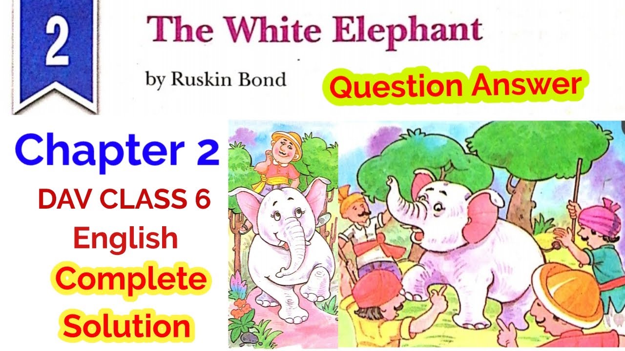 DAV Class 6 English literature Chapter 2: The White Elephant Question ...