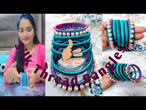 Silk Thread Bangles | How to make silk Thread Bangles | Reuse old ...