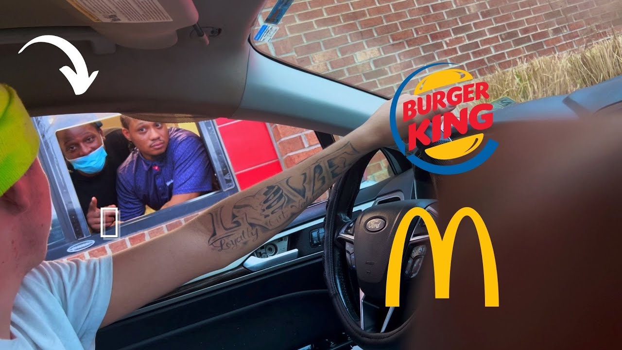 SNATCHING ITEMS FROM FAST FOOD EMPLOYEES 😭 *GETS HEATED 🔥🔥* - YouTube