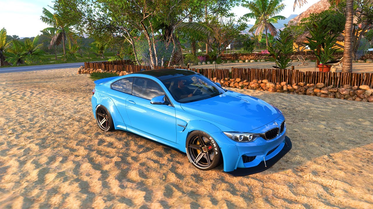 Liberty Walk Widebody BMW M4 With Awesome Exhaust / FH5 Gameplay - YouTube
