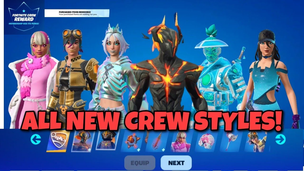 ALL NEW CREW PACK STYLES! - YouTube