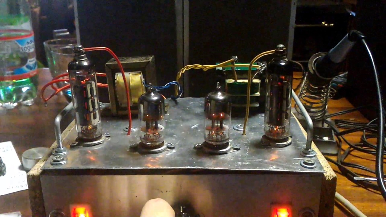 Audio test with mini tube amp - YouTube
