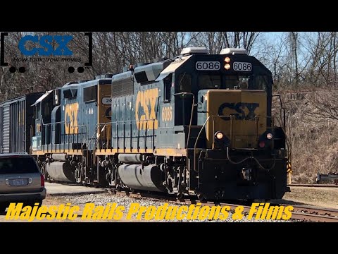The Weldon Local Y120-23 Heads To The Paper Mill W/[CSXT]6086 GP40-2 & 2714 GP38-2 W/A Long ...