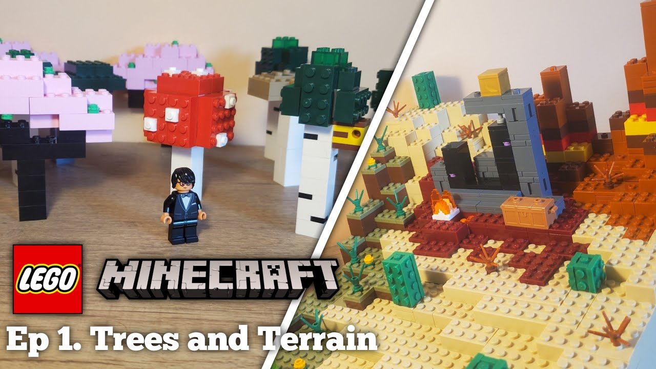 Lego Minecraft World Ep. 1 - Trees and Terrain - YouTube