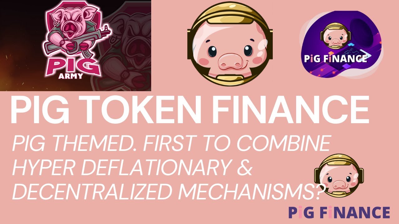 Pig Finance - Meme Coin. Obviously Pig Themed. First Hyper Deflationary ...