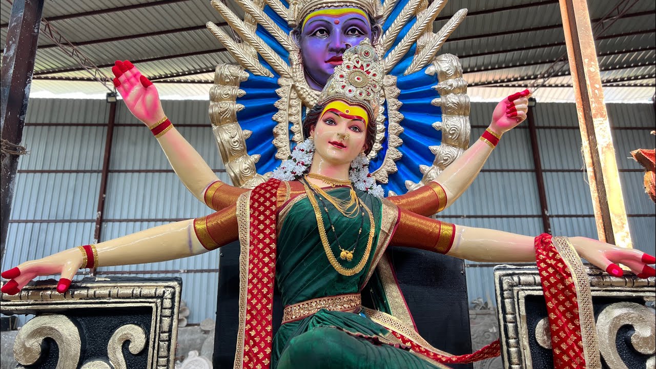 Ghatkesar Mutyal Yadav Anna Durga Mata Aagman 2022 | Mumbai Devi Aagman ...