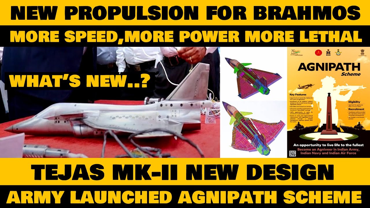 New Design Tejas Mk-II,New Ramjet Propulsion for Brahmos,MOD launched ...