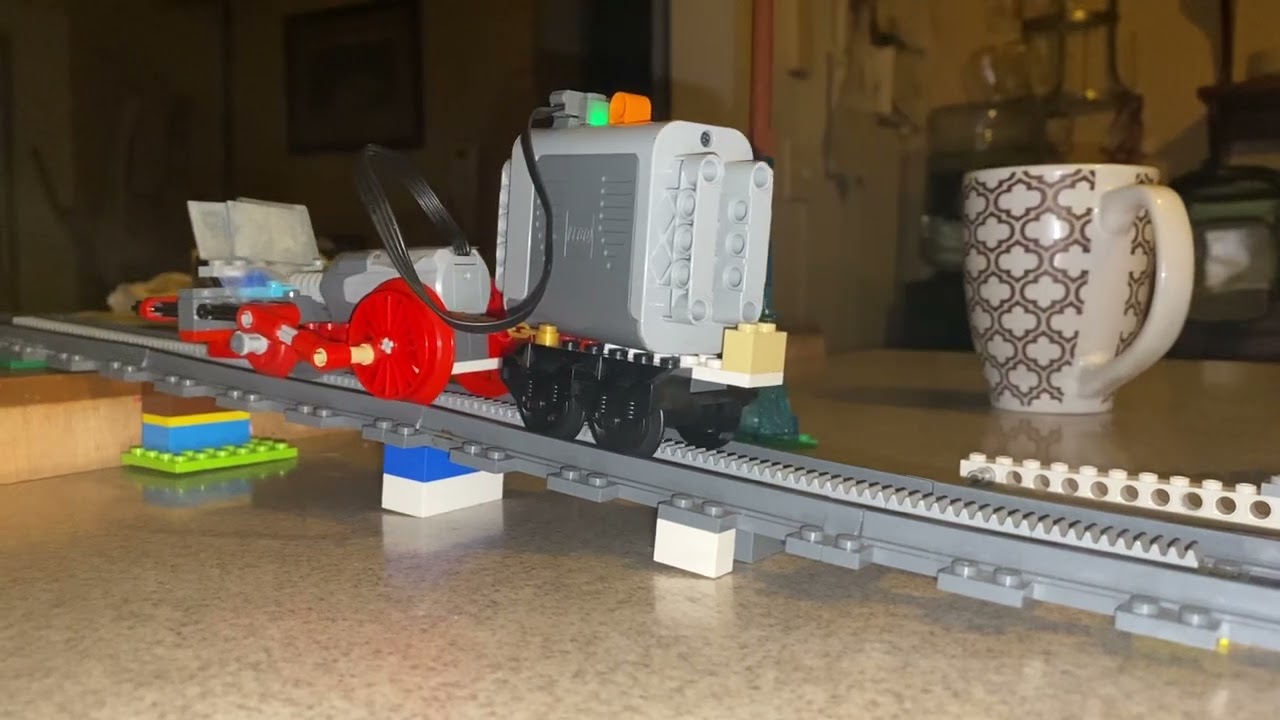 Custom Lego hill climbing train I designed - YouTube