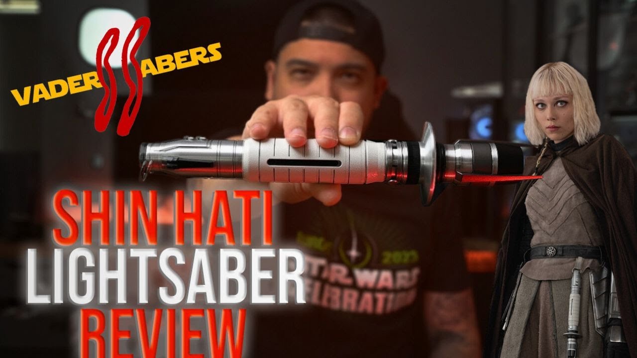 Star Wars Ahsoka : Shin Hati Lightsaber Review (Vaders Sabers, Elf ...