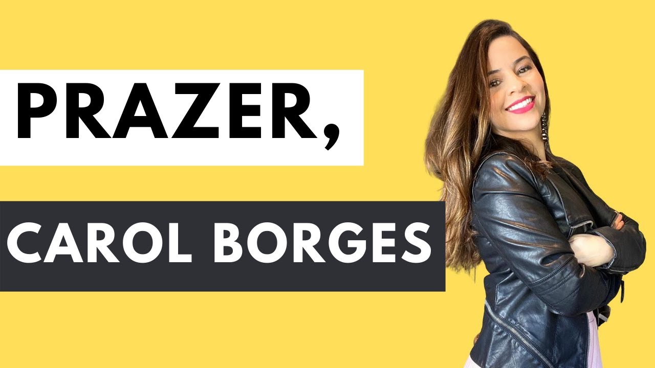 Muito Prazer, Carolina Borges! - YouTube