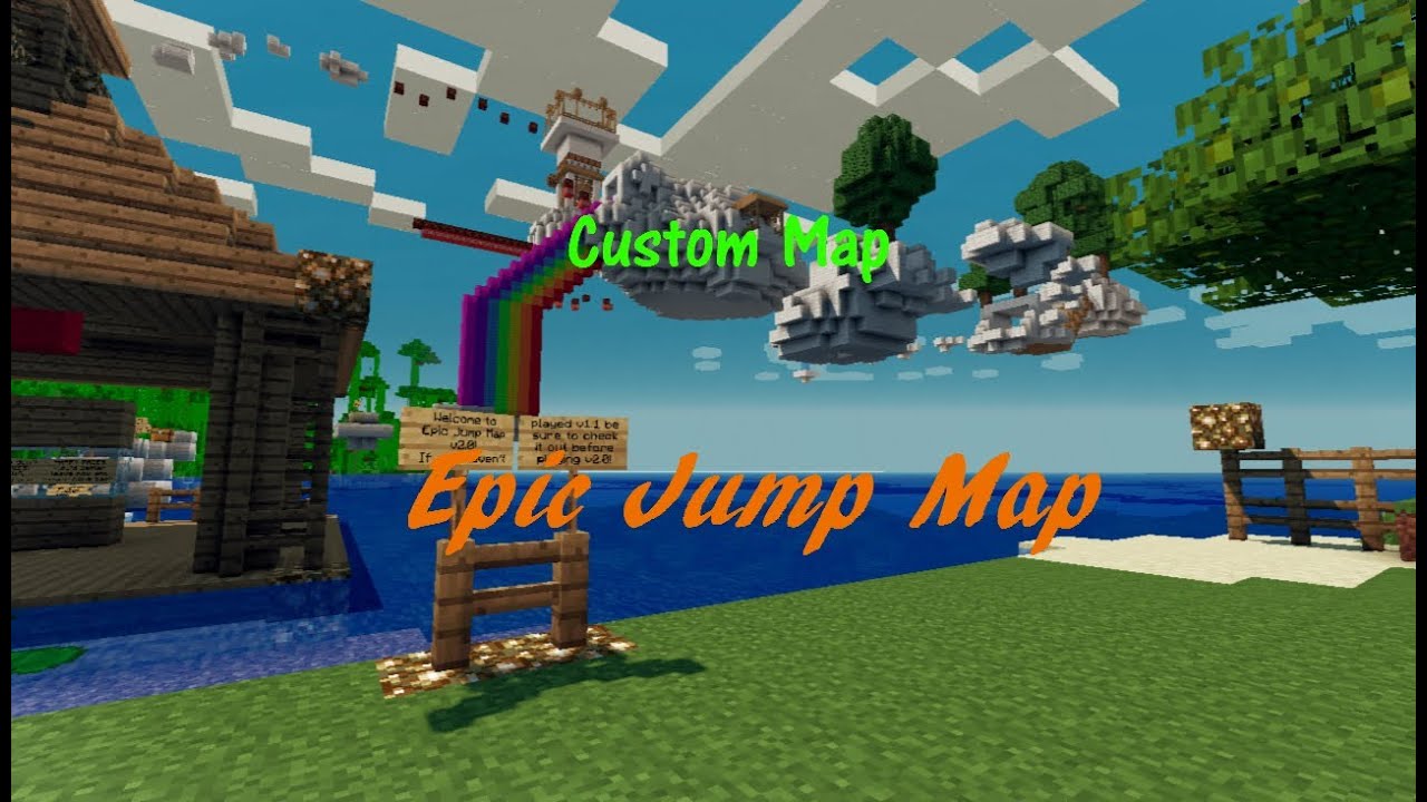 Minecraft Custom Map (Random Gaming) - Epic Jump Map - YouTube