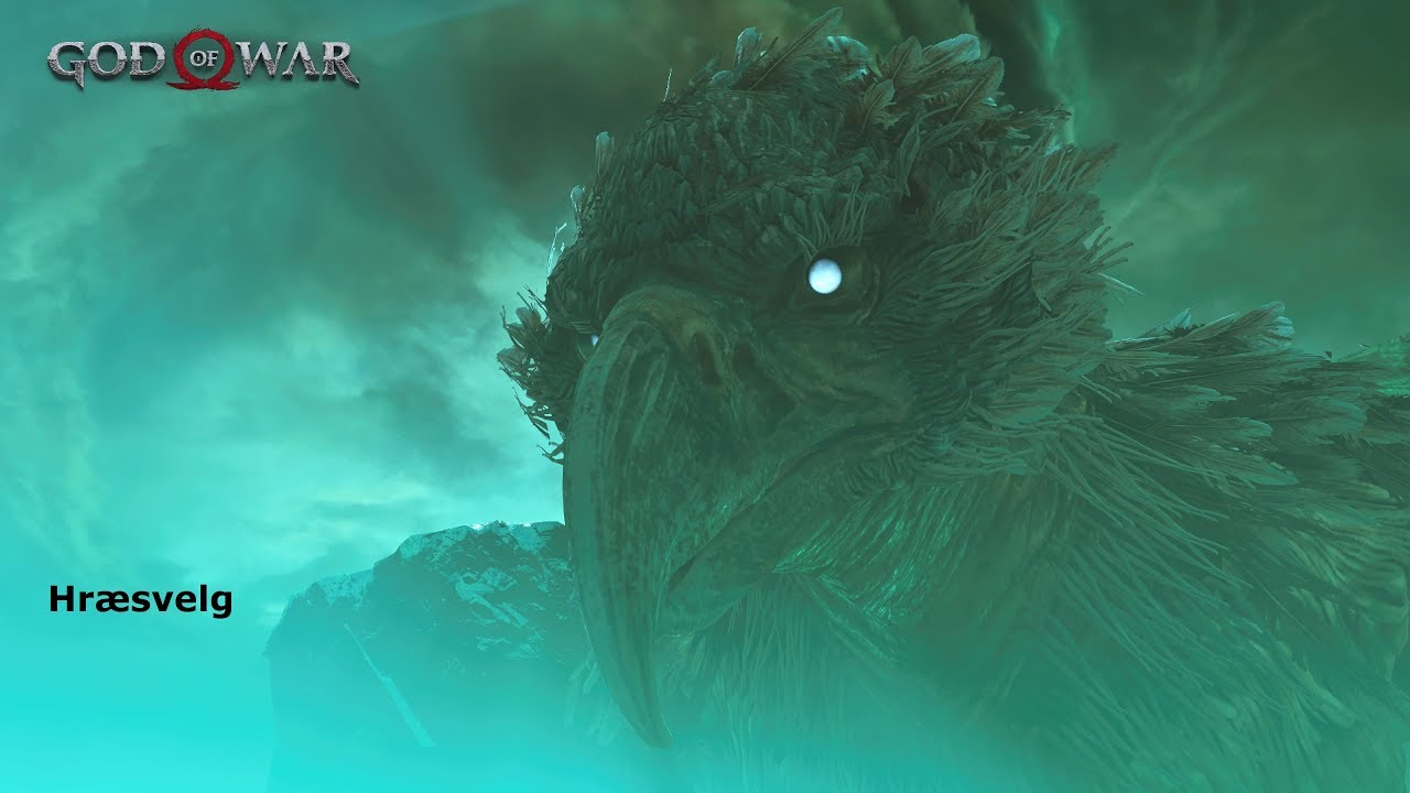 GOD OF WAR "Lore" Hraesvelg El Águila Gigante de Helheim - YouTube