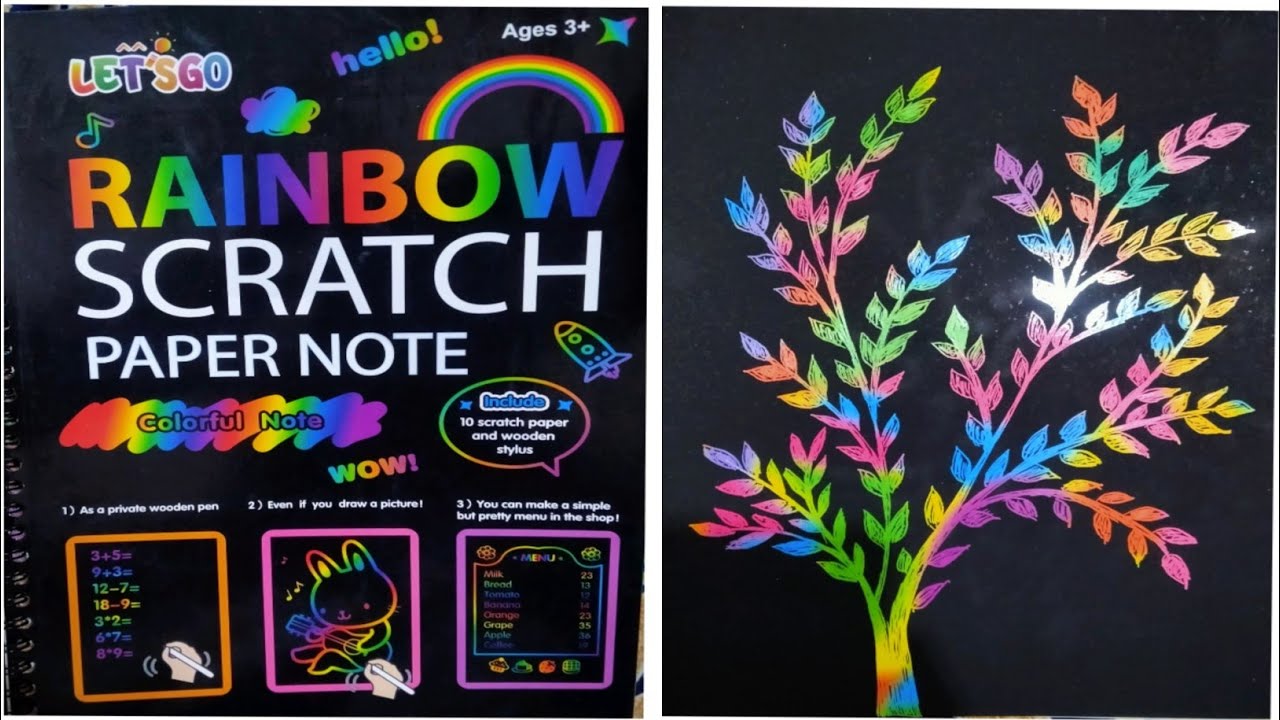 Scratch Note Book | Easy art and craft idea for kids #shorts #ytshorts ...