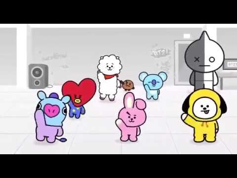 [BTS] BT21 animations+official gifs+#gogochallenge - YouTube