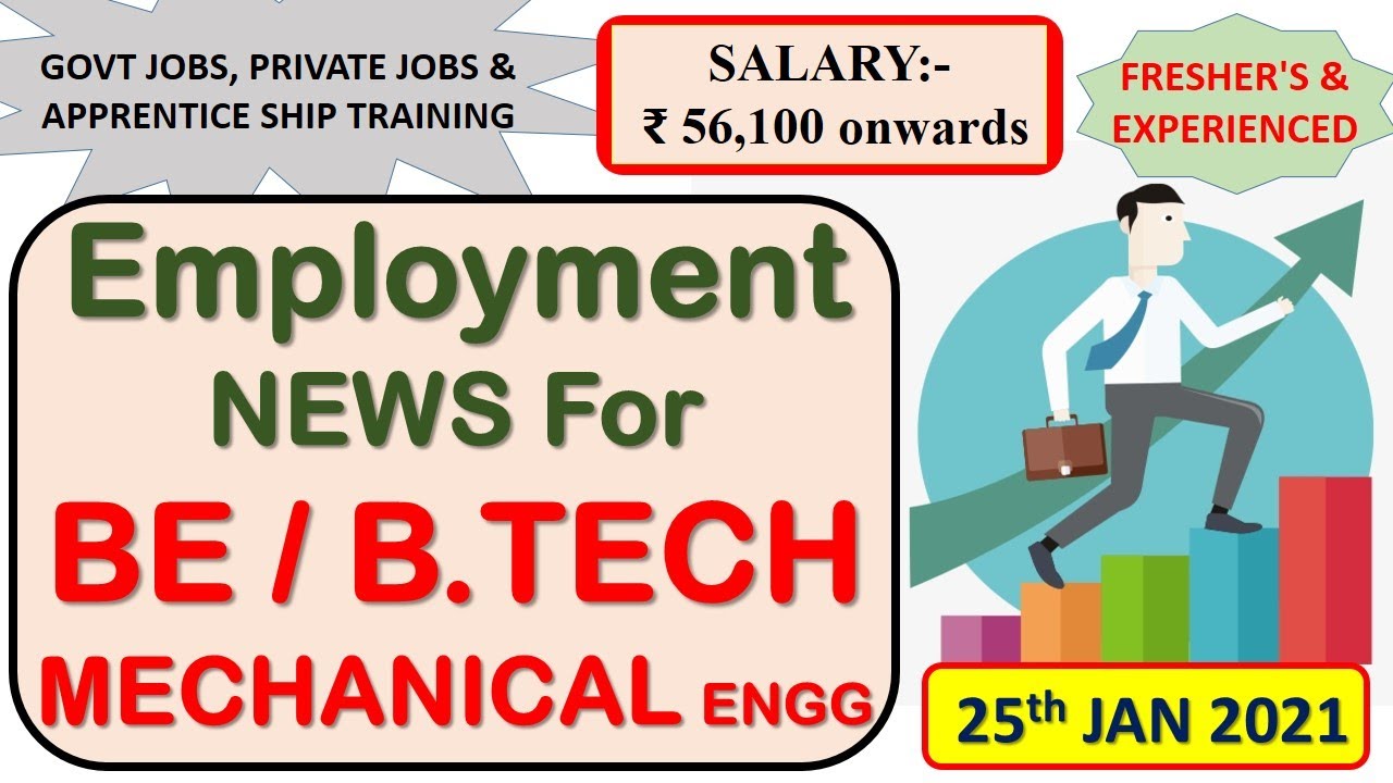 Mechanical jobs | 25.1.2021 | Employment news for mechanical engineer ...