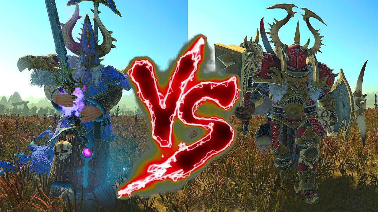 Aekold Helbrass VS Harald Hammerstorm. Total War Warhammer 3 - YouTube
