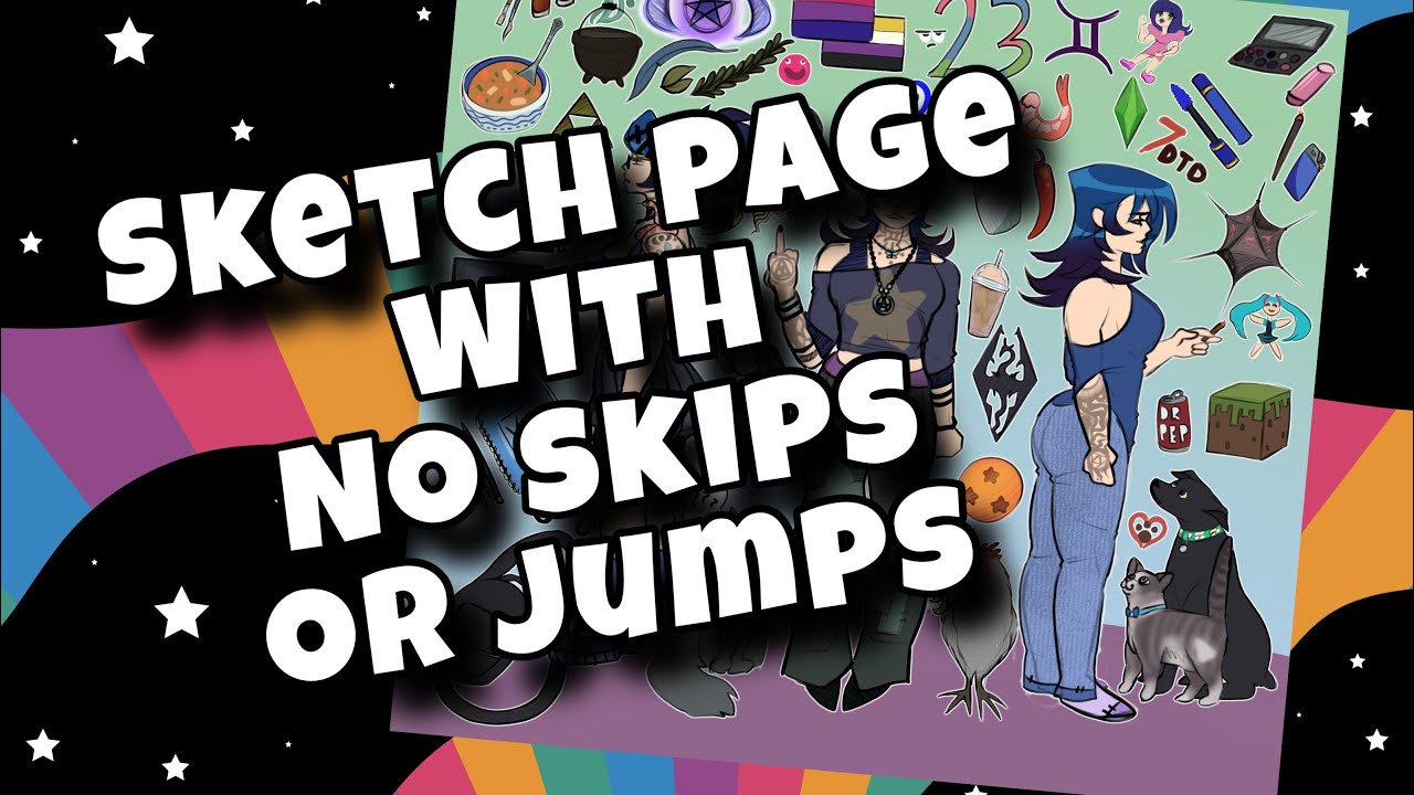 Timelapse sketch page with NO skips or jumps - YouTube