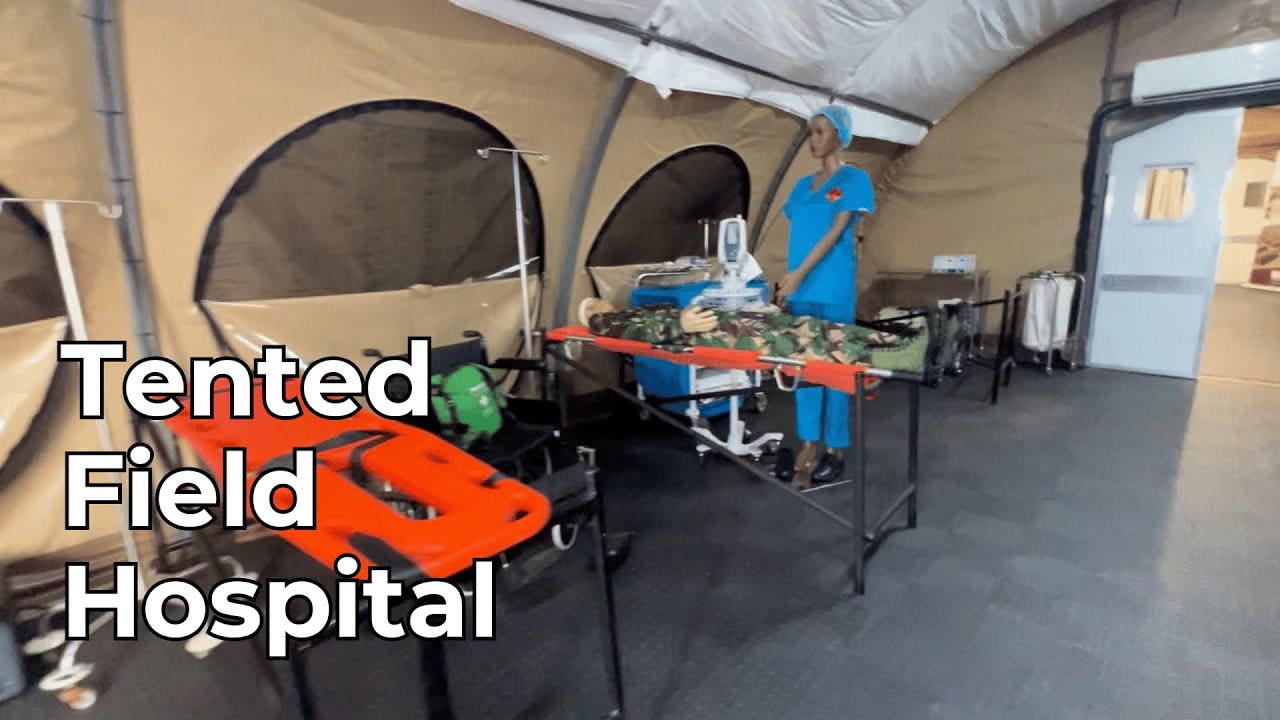 Tented Field Hospital Setup: Disaster Recovery - YouTube