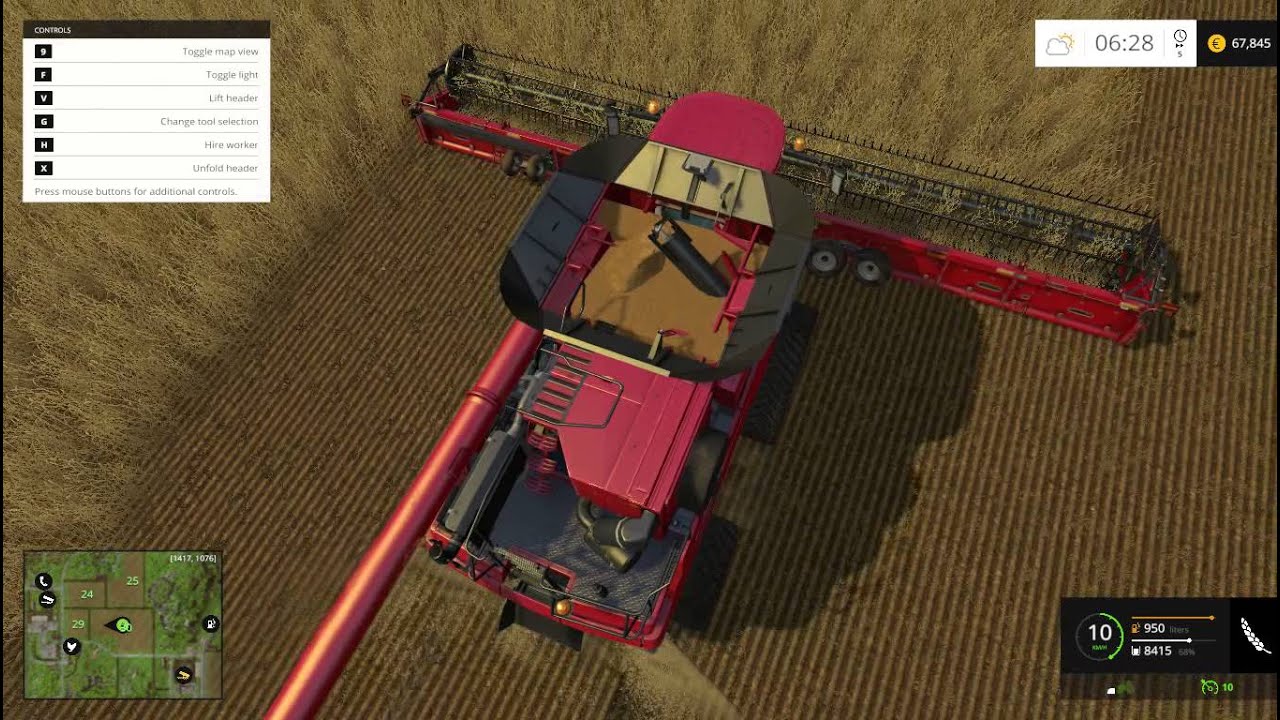 Farming Simulator 2015 - Wheat Harvesting - YouTube