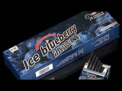 ice Blueberry herbal "cigarettes" review voa (andrew) - YouTube