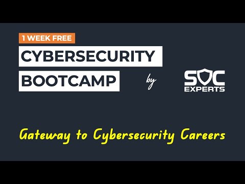 Free Cybersecurity Bootcamp (CBC) from SOC Experts - YouTube