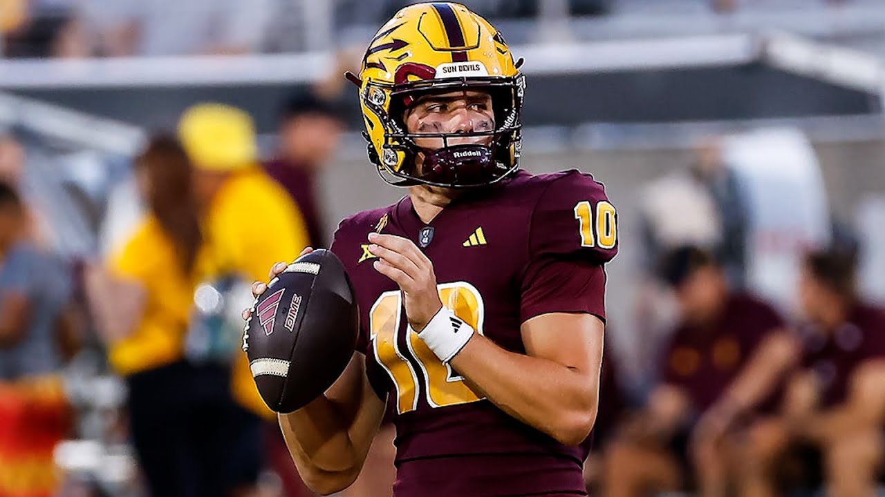 ASU QB Sam Leavitt is one of the faces of college football - YouTube