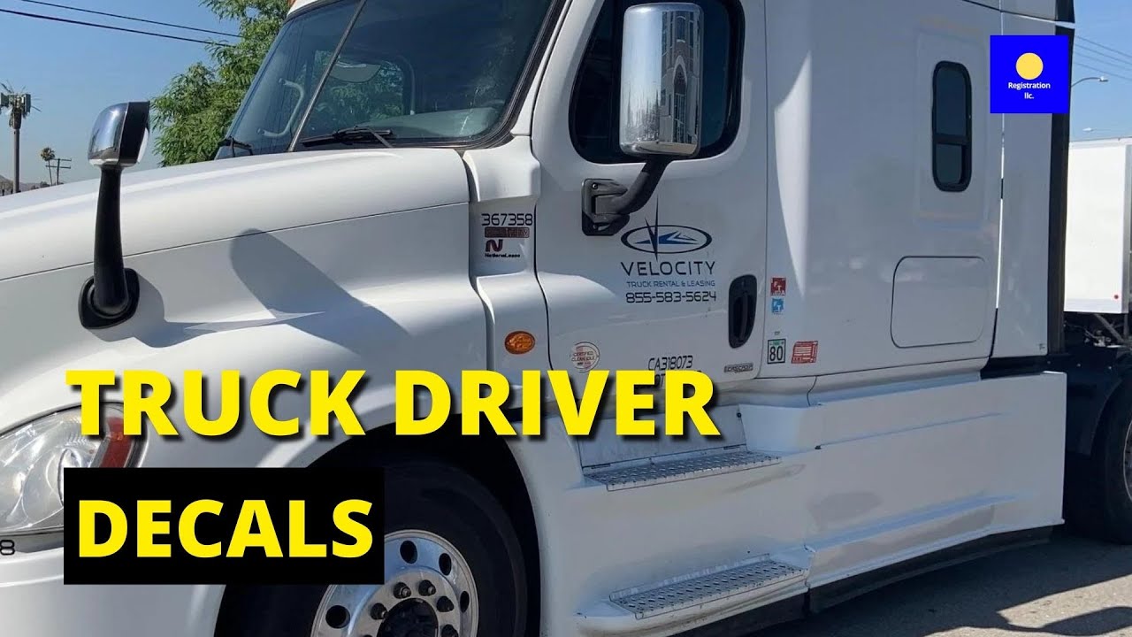 Truck Driver Decals | Truck Driver Stickers for the Side of Trucks ...