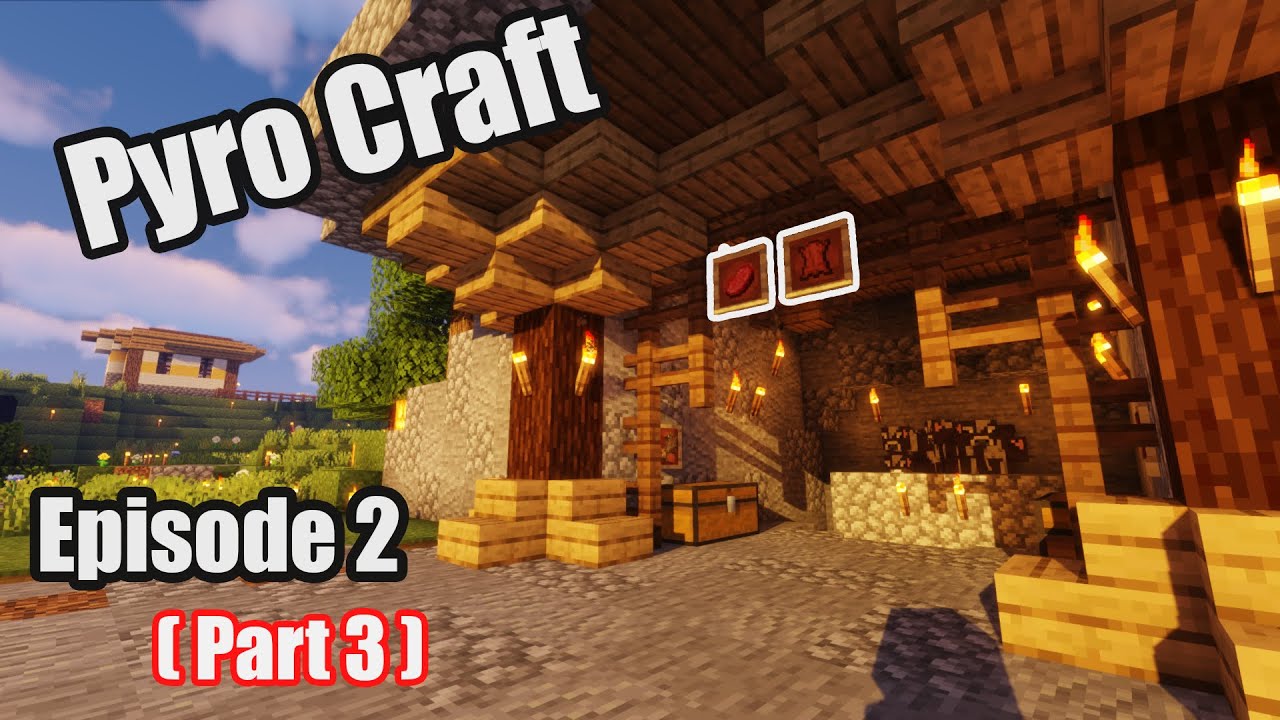 Automatic fishing and Cow Crusher! Pyrocraft Episode 2 part 3 - YouTube