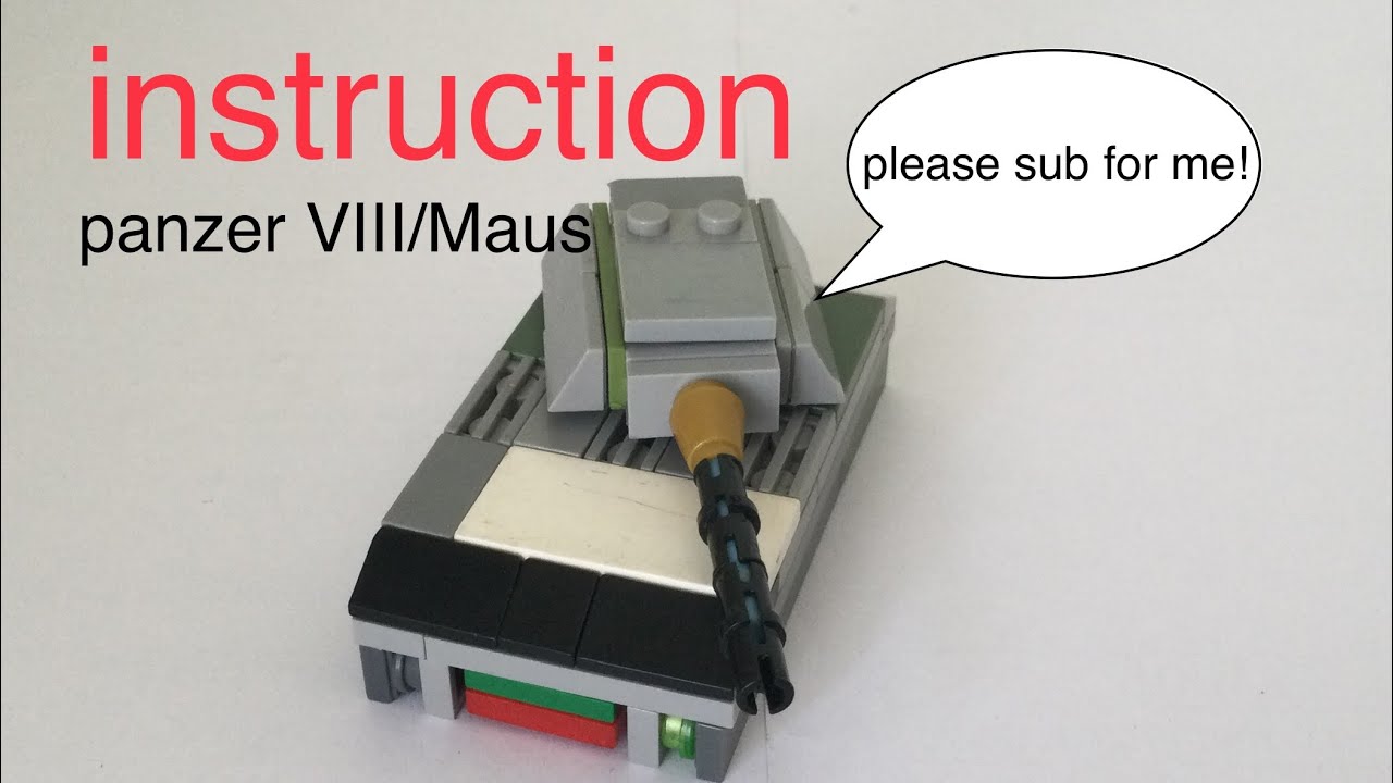 lego tank panzer VIII /maus instruction - YouTube