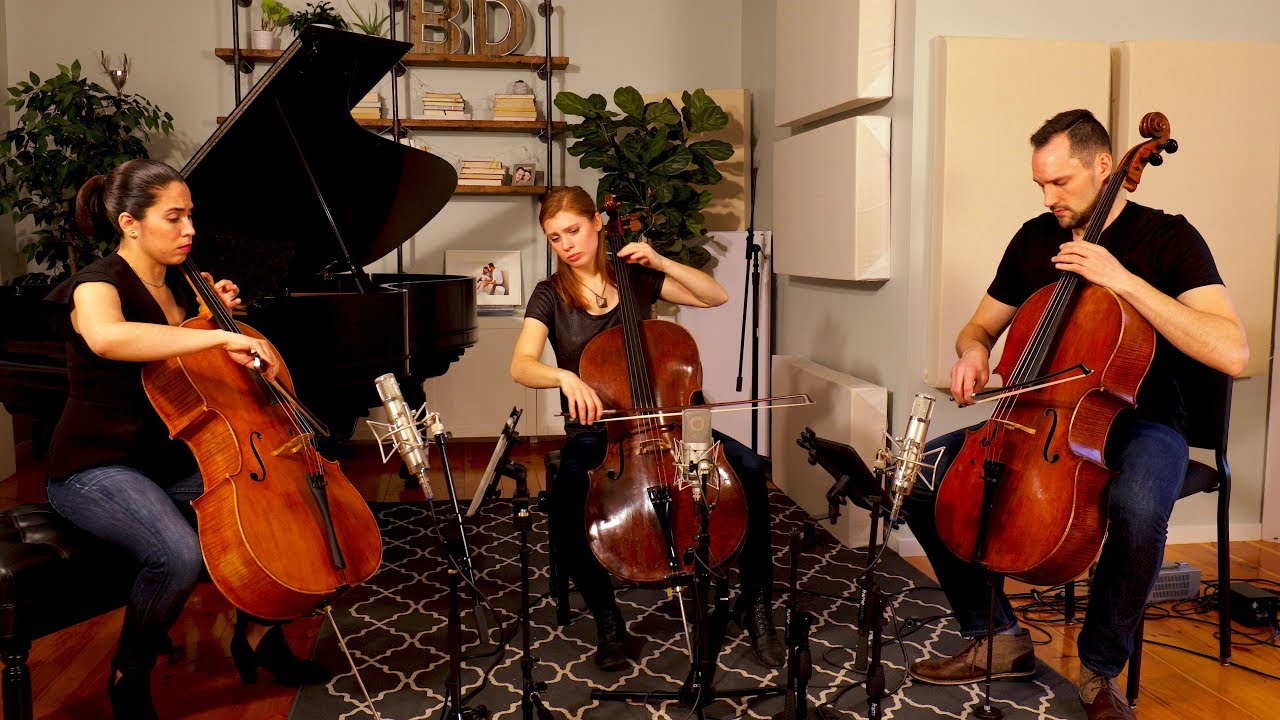 Bach Cello Suite No. 1: Sarabande (for Three Cellos) - YouTube