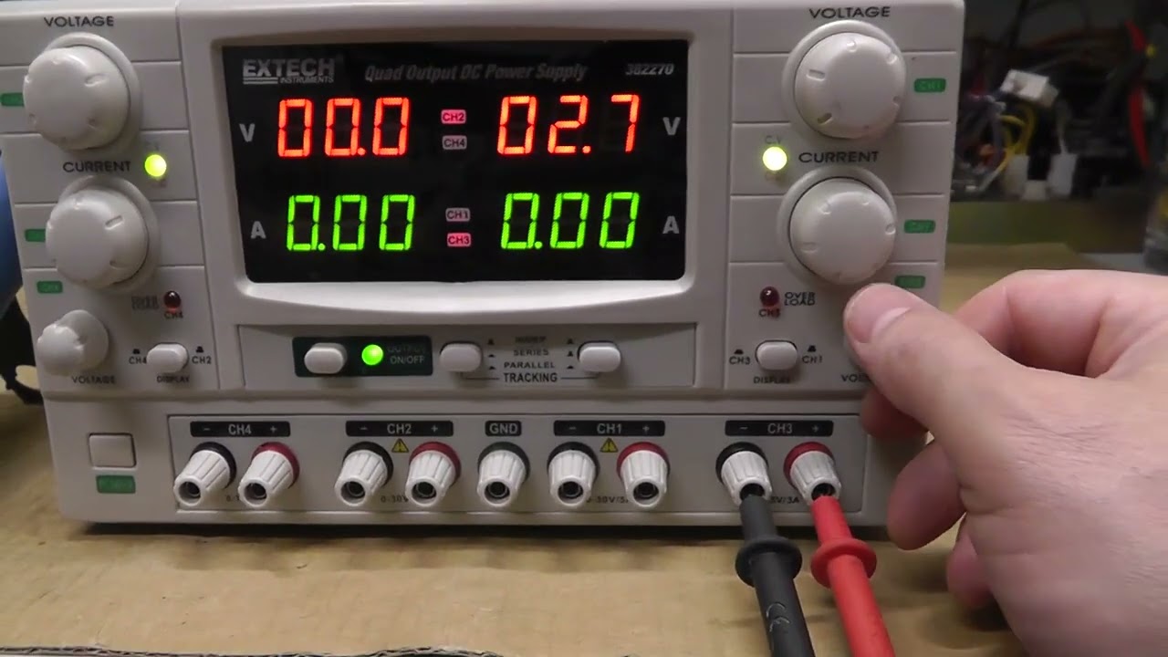 Bench Power Supply - Extech 382270 Quad Output DC - Test & Repair part ...