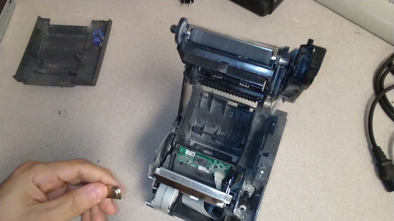 Toshiba 4610-1NR printhead replacement - YouTube