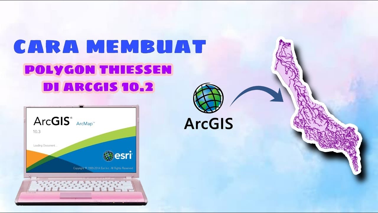 Cara membuat polygon thiessen di Arcgis 10.2 | Peta Isohyet - YouTube