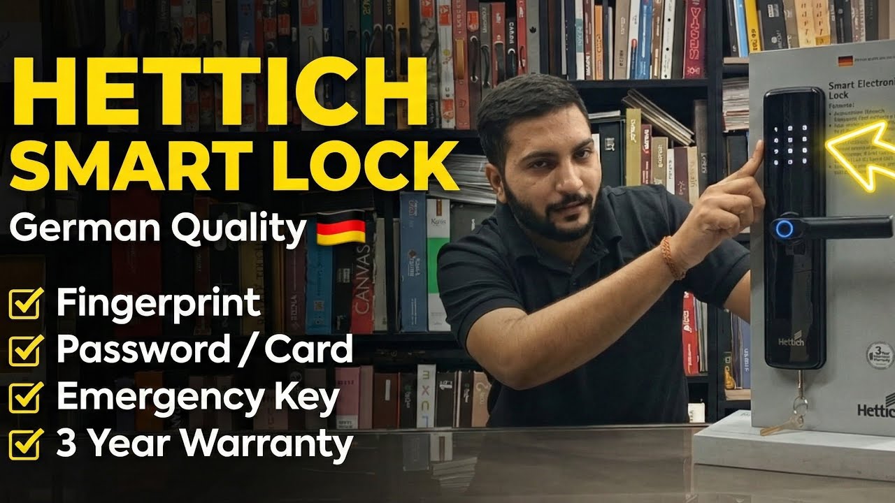 "Hettich Smart Electronic Lock Full Review | Fingerprint, Card ...