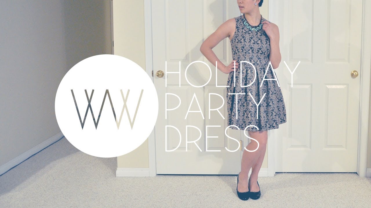 How to Make a Holiday Party Dress | WITHWENDY - YouTube