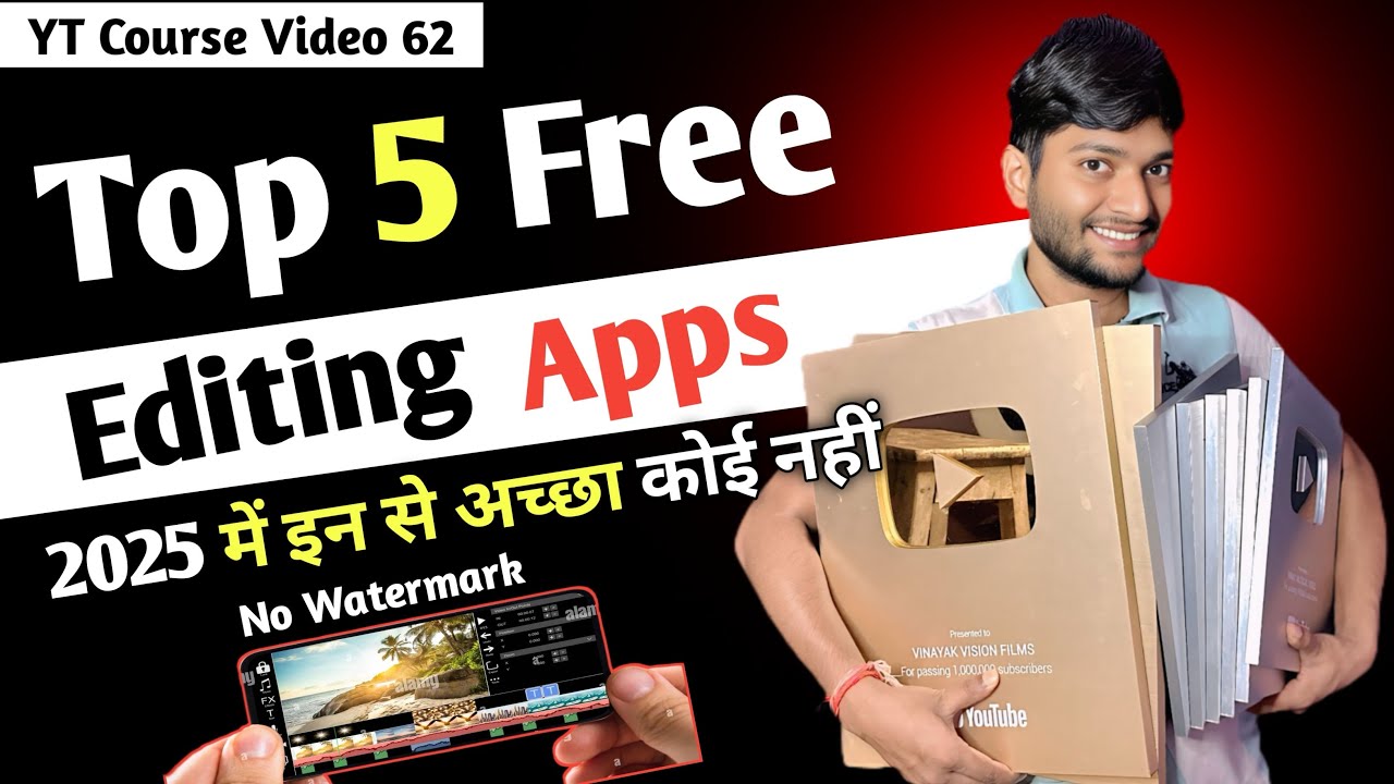 5 Best Video Editing Apps For All YouTubers 2025 | Must Watch - YouTube