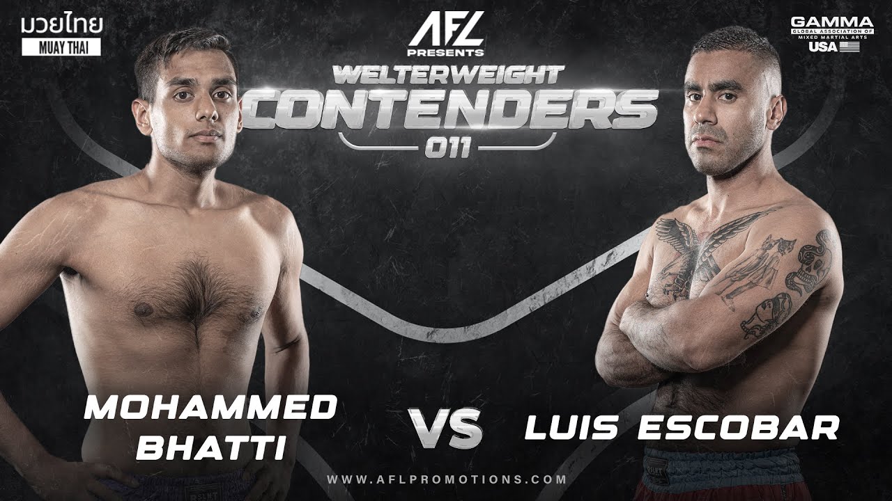 Mohammed Bhatti vs Luis Escobar Full Fight | AFL Promotions | Muay Thai ...
