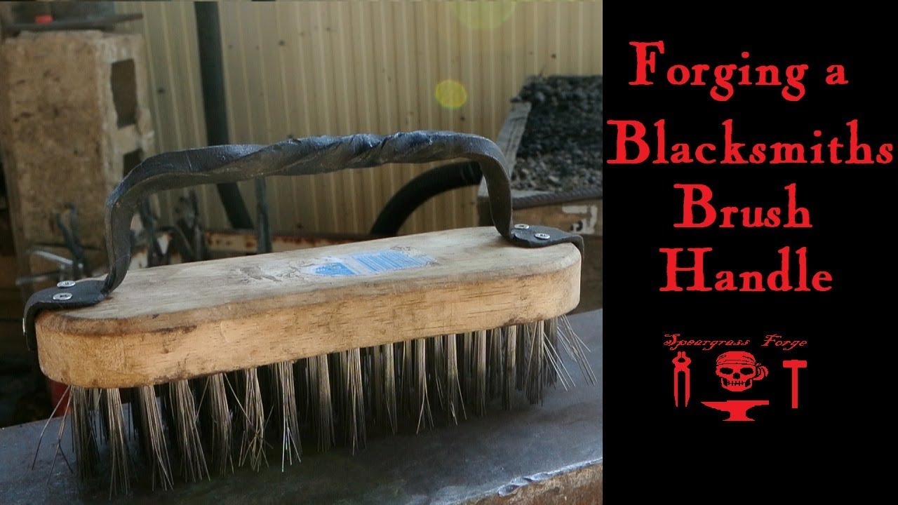 Forging a Blacksmiths Brush Handle - YouTube