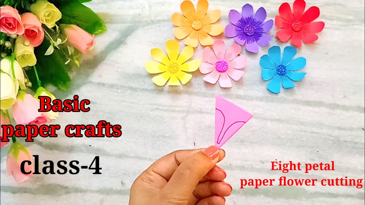 basic paper crafts class-4#easy paper craft# 5minutes crafts# - YouTube
