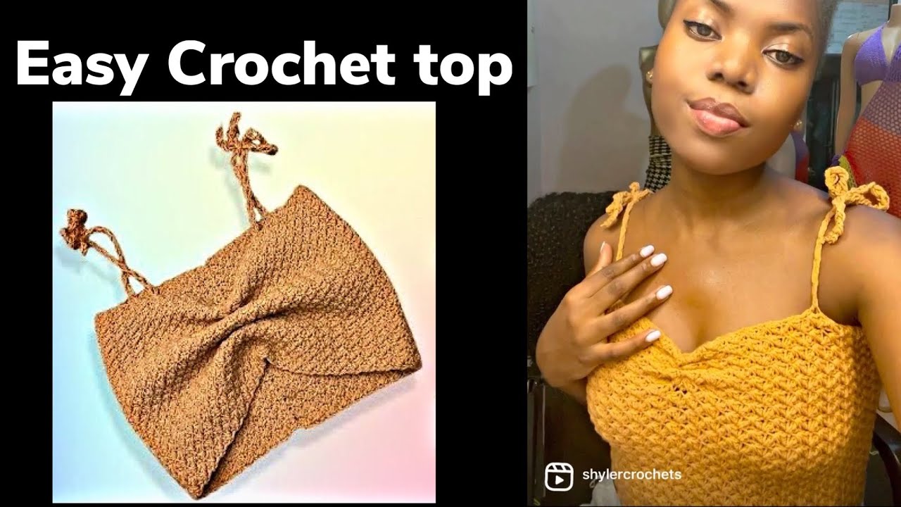 Easy crochet top for beginners / A step by step crochet tutorial - YouTube