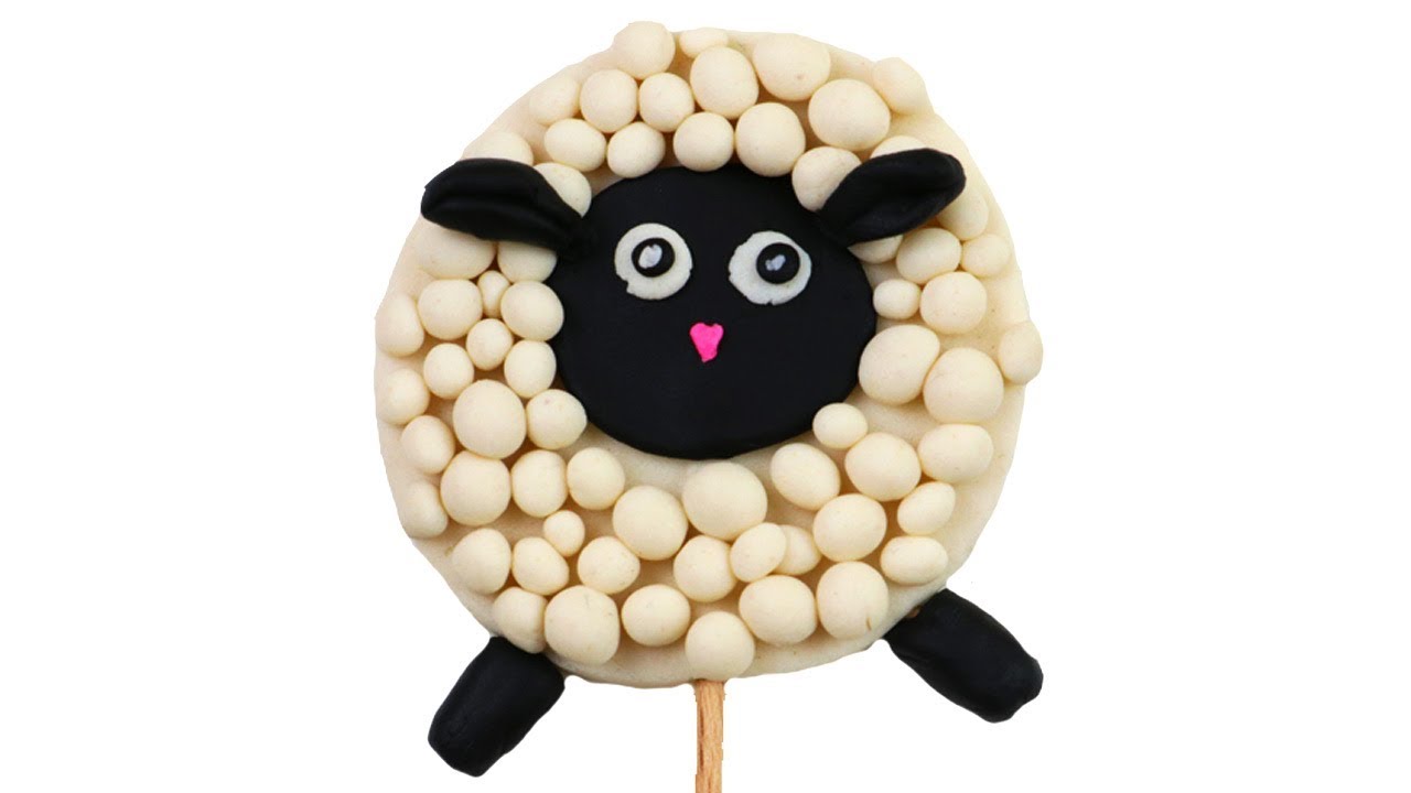 Play Doh Cute Sheep Candy Cane for Kids - Make Candy with Play Doh ...