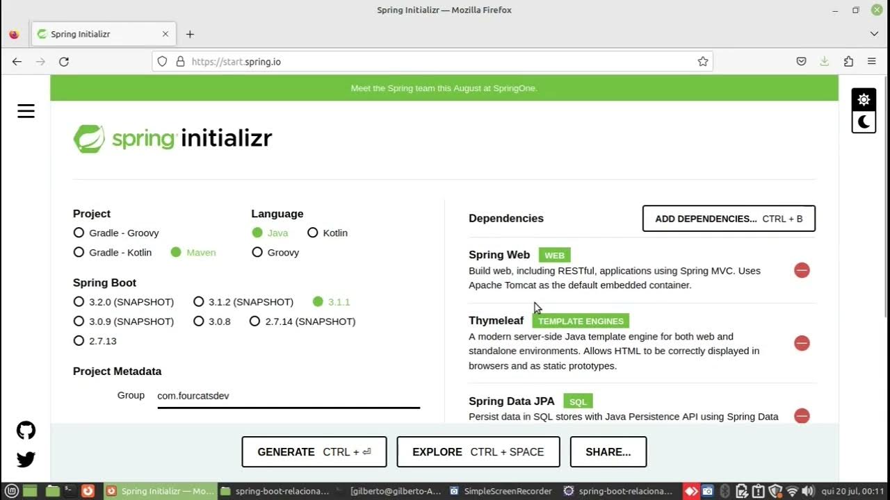 Criando um projeto Spring Boot - YouTube