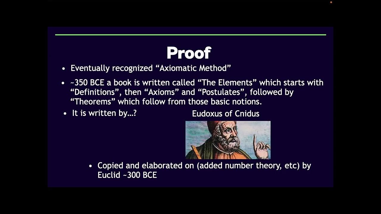 Prof. Kontorovich, Informal Lecture on Mathematical Rigor and the Lean Theorem Prover - YouTube