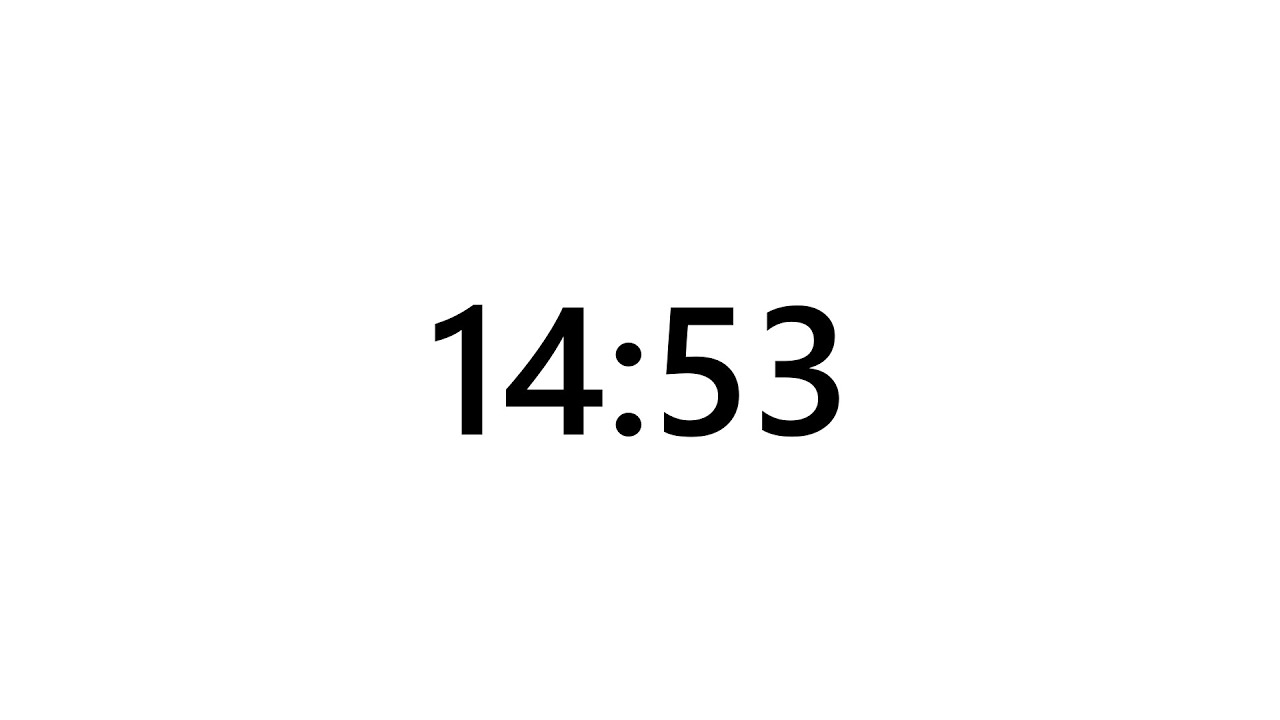 Timer for 14 minutes and 53 seconds - YouTube