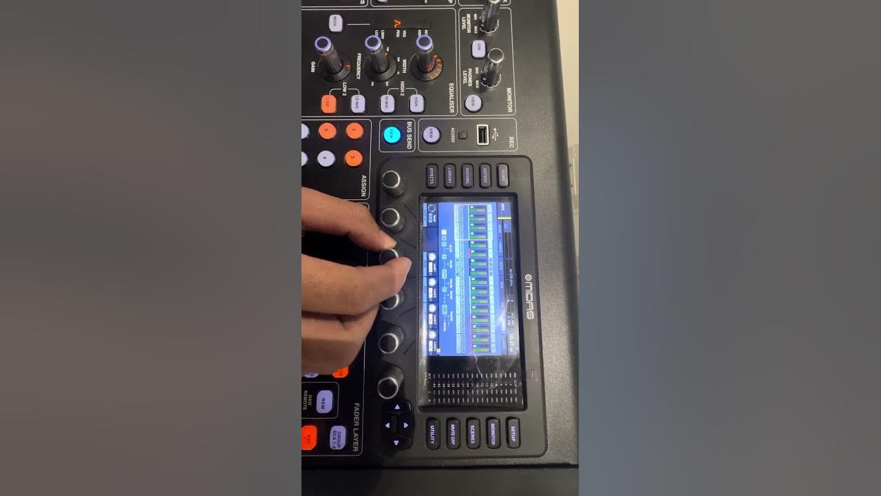 วิธี send input ออก bus midas m32 - YouTube