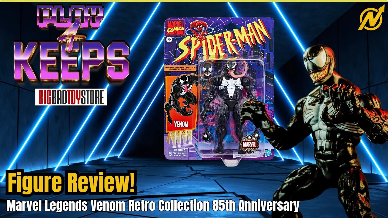 Marvel Legends Venom Retro Spider-Man MARVEL 85th Anniversary Figure ...