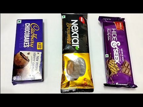Cadbury Choco Bakes vs Nextar Brownies vs Hide & Seek || Cookies 🍪🍪 || Biscuits 🍪